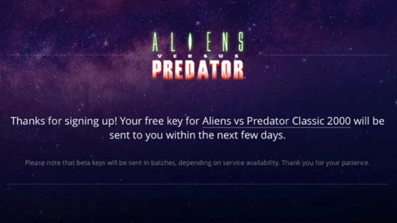 Aliens Vs. Predator Classic 2000 Free For Beta Testing GoG Galaxy ...