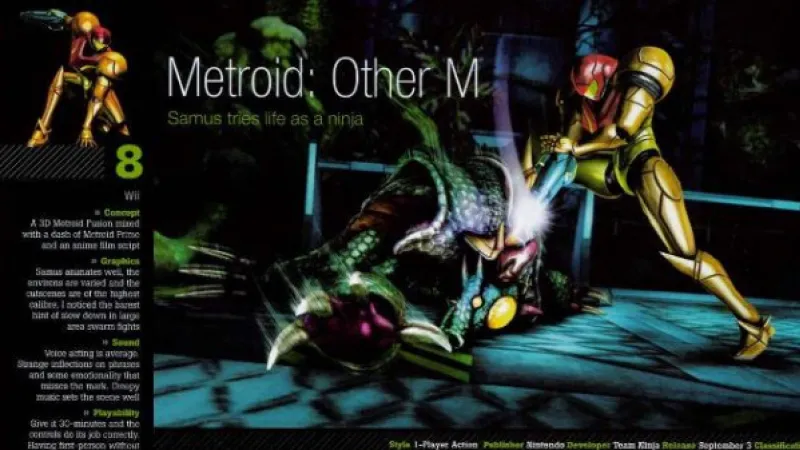 Game Informer Australia's Metroid: Other M Review Different Than U.S ...