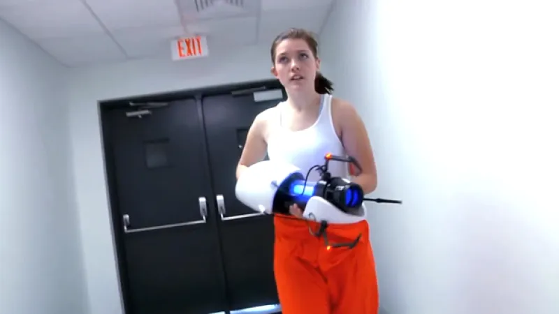 Gordon Freeman and Chell Go On A Date - Game Informer