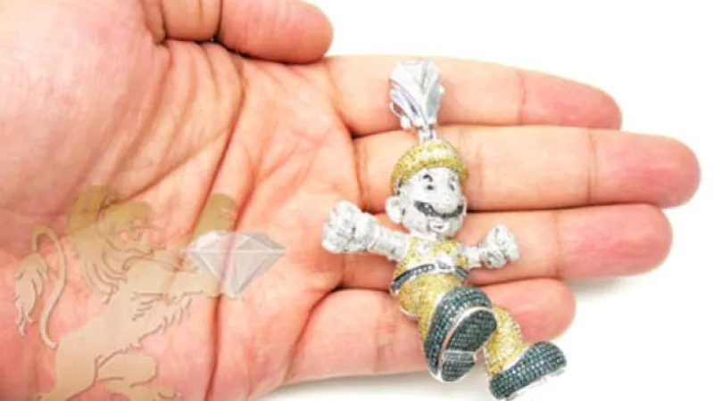 Is Bling Your Thing? This Diamond Mario Pendant Is So Necessary - Game ...