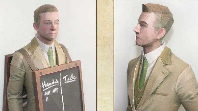 Make, Made, Will Make Your Own Robert Lutece Papercraft - Game Informer