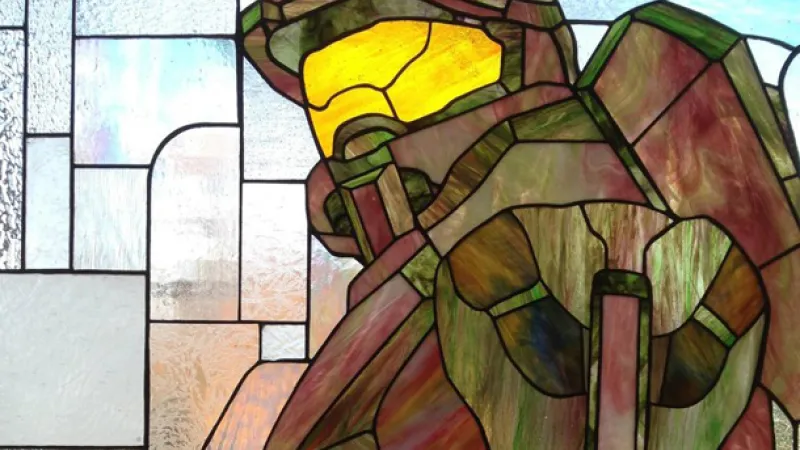 Master Chief Immortalized In Stained Glass - Game Informer