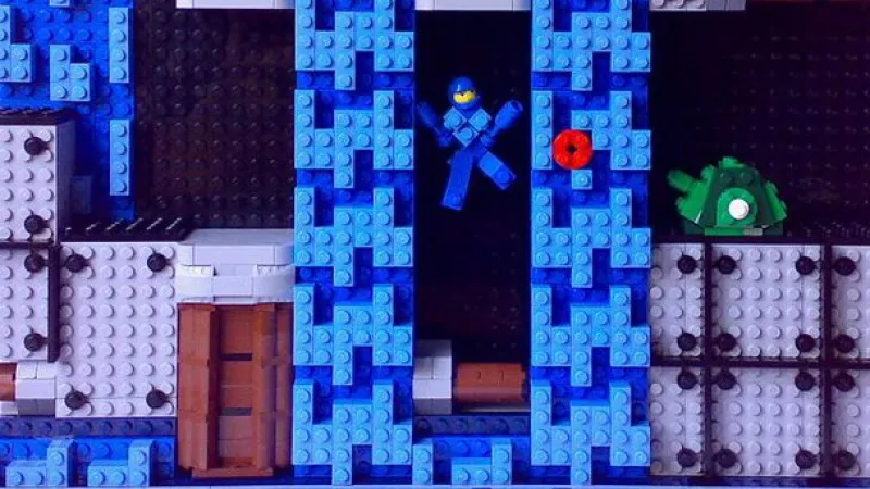Mega Man in LEGOs - Game Informer