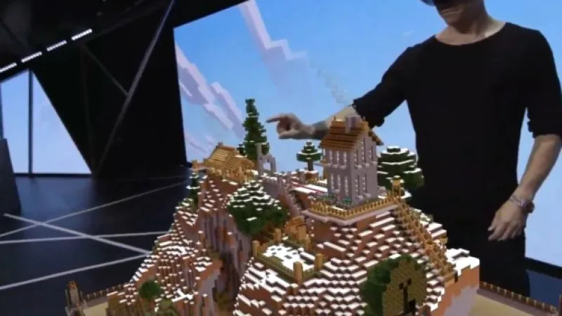Microsoft And Mojang Demo Minecraft For HoloLens - Game Informer