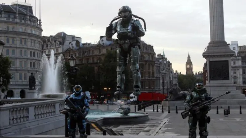 Spartan Uses Real Jet Pack In UK Halo: Reach Stunt - Game Informer