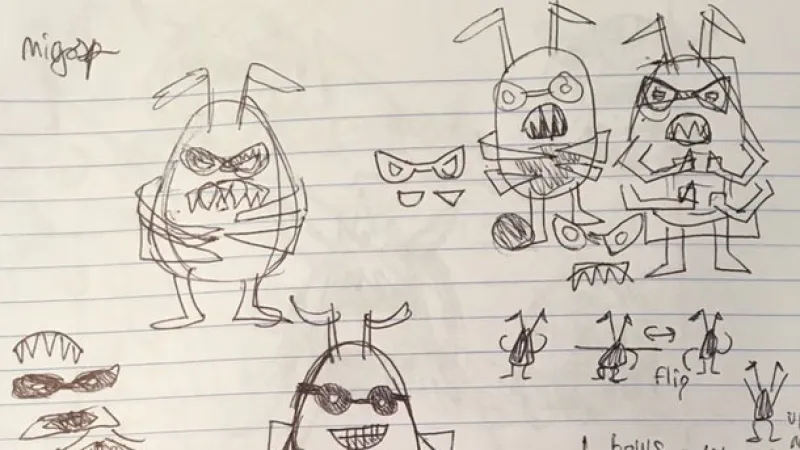 Toby Fox Shares College Notebook Filled With Early Concept Art And ...