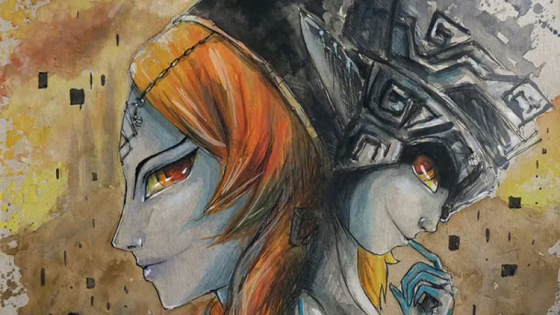 Watch A Painter Paint Midna From Zelda: Twilight Princess At High Speed ...